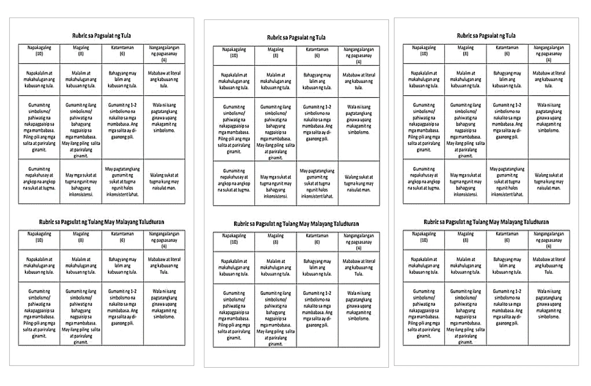 RUBRIKS PARA SA MALAYANG TALUDTURAN.docx