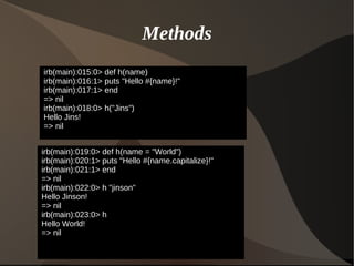 Introduction to Ruby | PDF | Programming Languages | Computing