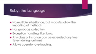 Ruby Basics | PPT