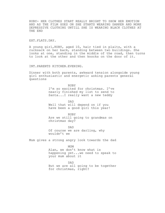 Rub script draft 2 | PDF