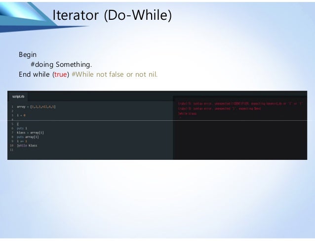 How to use the Ruby programing language