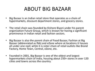 Big Bazaar | PPT