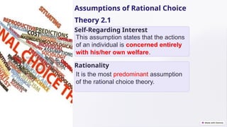 Grade 11 Psychoanalysis and Rational Choice Theory | PPTX
