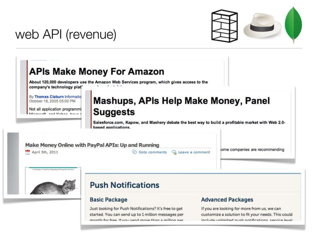 Constructing Web APIs with Rack, Sinatra and MongoDB | PPT