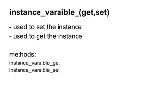 Ruby Metaprogramming | PPT