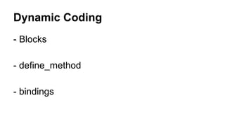 Ruby Metaprogramming | PPT