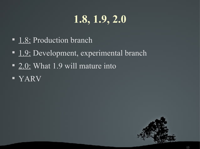 Ruby Past, Present, Future | PPT