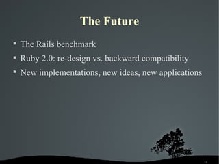 Ruby Past, Present, Future | PPT