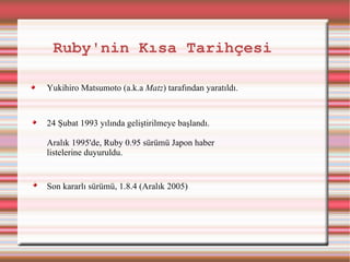 Ruby Programlama Dili | ODP
