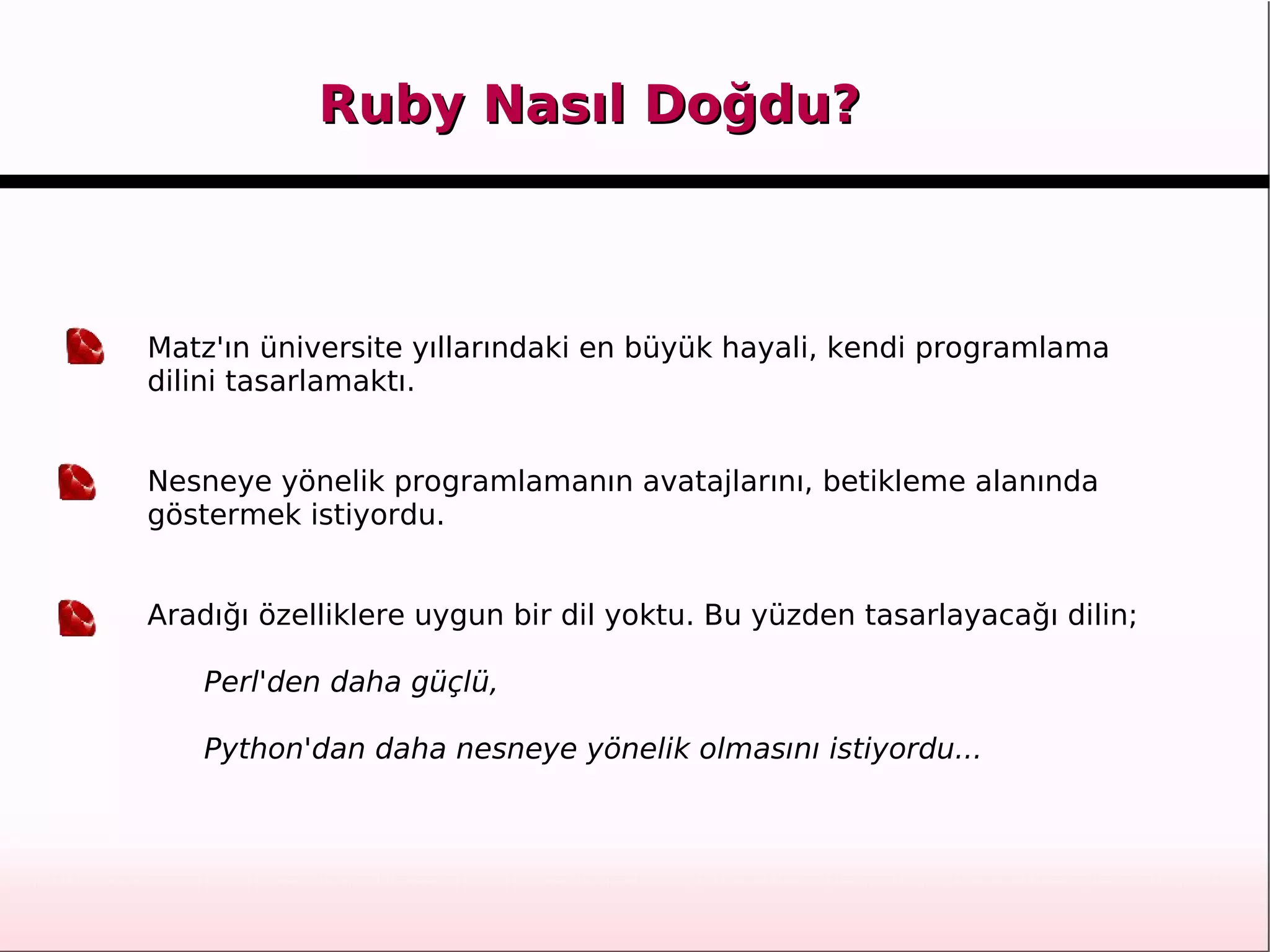 Ruby Programlama Dili'nin Temelleri | ODP