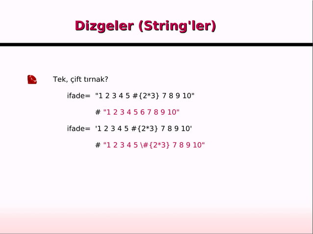 Ruby Programlama Dili'nin Temelleri | ODP