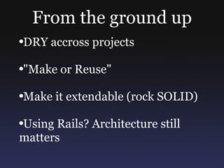 Ruby Software Architecture | PPT