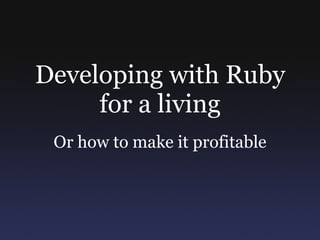 Ruby Software Architecture | PPT