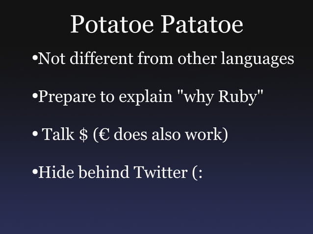 Ruby Software Architecture | PPT
