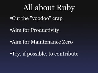 Ruby Software Architecture | PPT
