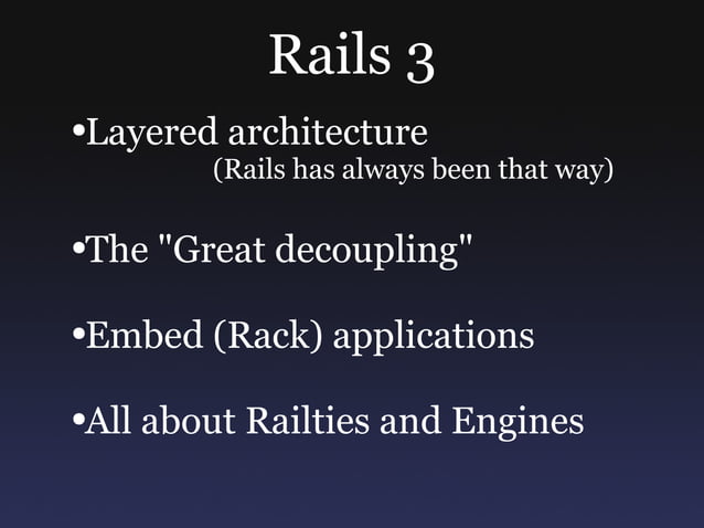 Ruby Software Architecture | PPT