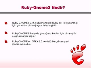 Ruby ve GTK Kullanarak Arayuz Tasarlamak | ODP