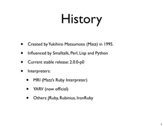 Introduction to Ruby Programming Language | PPT