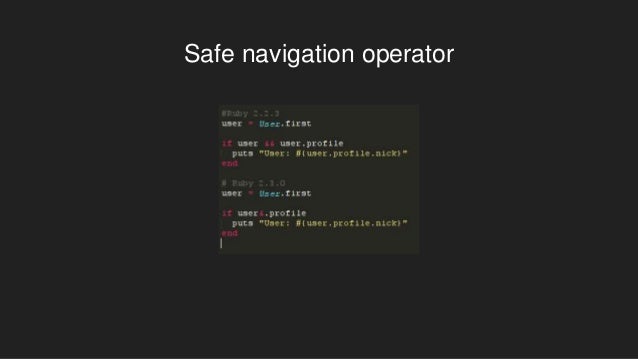 Ruby 2.3 what’s new