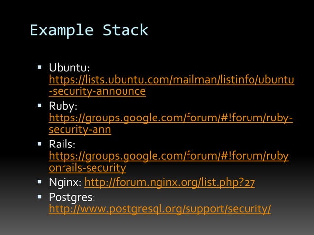 Ruby And Framework Security Ppt