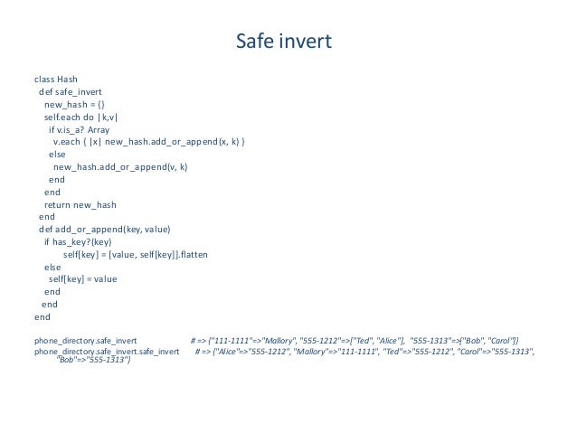 Ruby's Arrays and Hashes with examples Ruby's Arrays and Hashes with examples