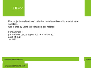 Ruby basics || | PPTX | Programming Languages | Computing