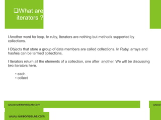 Ruby basics || | PPTX | Programming Languages | Computing