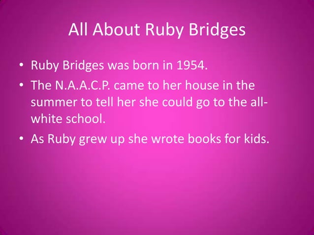 Ruby Bridges | PPTX