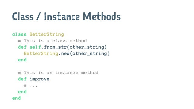 Ruby Classes