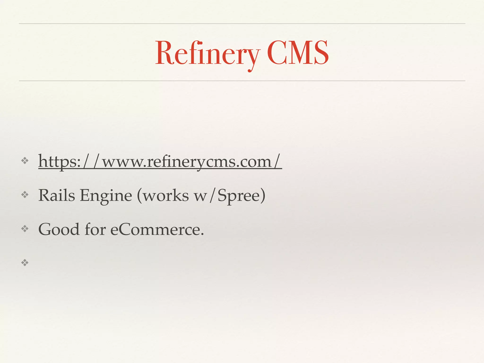 Comparison of Ruby CMS | PDF