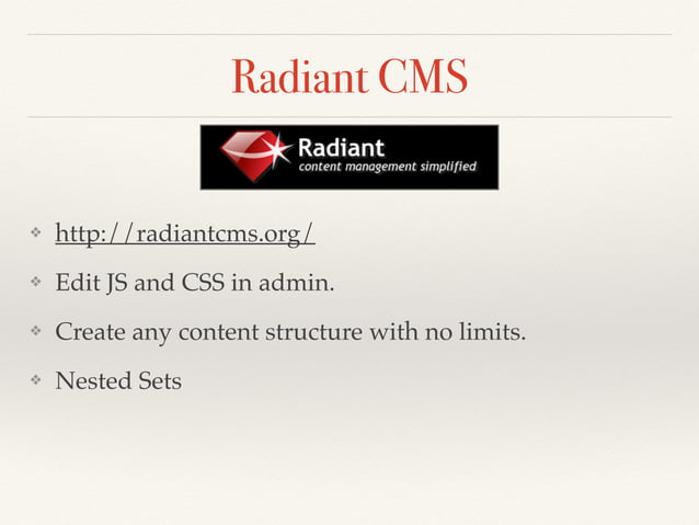 Comparison of Ruby CMS | PDF