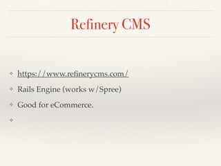 Comparison of Ruby CMS | PDF