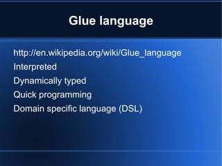 Ruby as a glue language | PPT