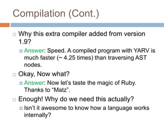 RubyConf Bangladesh 2017 - Core Ruby: How it works | PPT