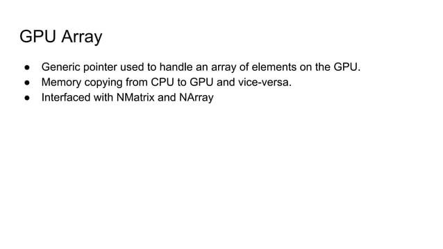 Rubyconfindia2018 - GPU accelerated libraries for Ruby | PPT
