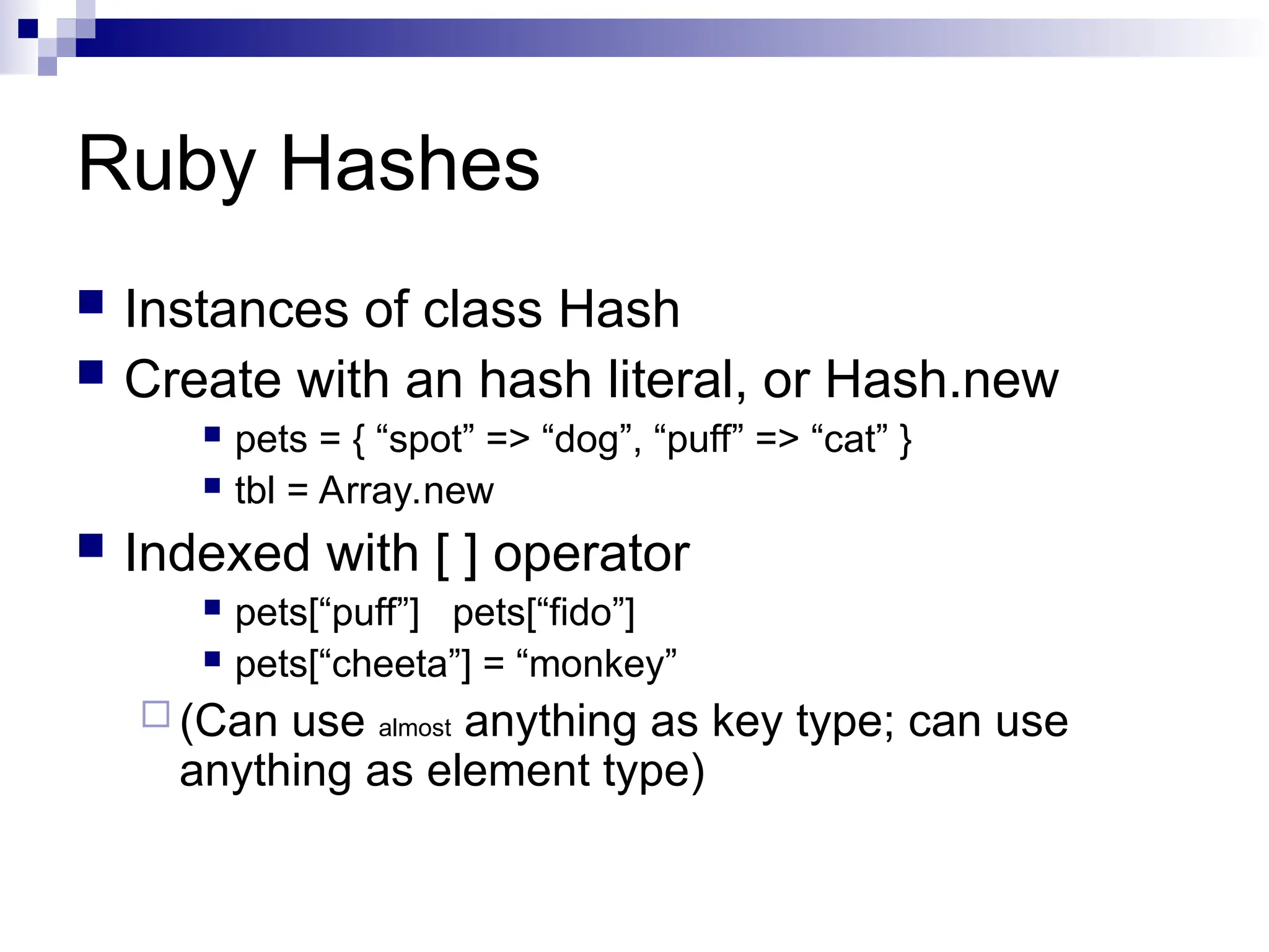 Ruby Containers Programming Language For Ppt