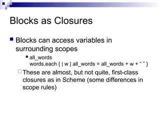 ruby containers programming language for .ppt