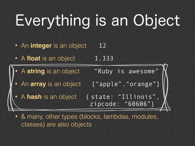 Ruby data types | PPT