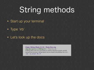 Ruby data types | PDF