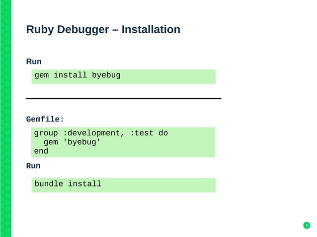Integrating the Ruby Debugger into YaST | ODP | Operating Systems | Computer Software and ...
