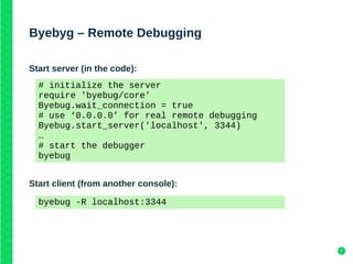 Integrating the Ruby Debugger into YaST | ODP | Operating Systems | Computer Software and ...