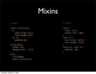 DRY cross-browser CSS with SASS | PPT
