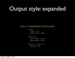 DRY cross-browser CSS with SASS | PPT