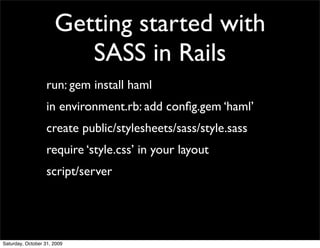 DRY cross-browser CSS with SASS | PPT
