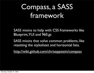 DRY cross-browser CSS with SASS | PPT