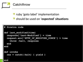 Exceptions in Ruby - Tips and Tricks | PPT