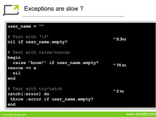 Exceptions in Ruby - Tips and Tricks | PPT