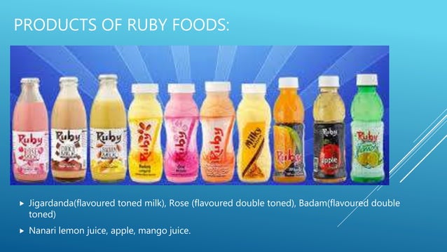 Ruby food products | PPT