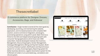 Ruby Fullstack Development Portfolio | PPTX