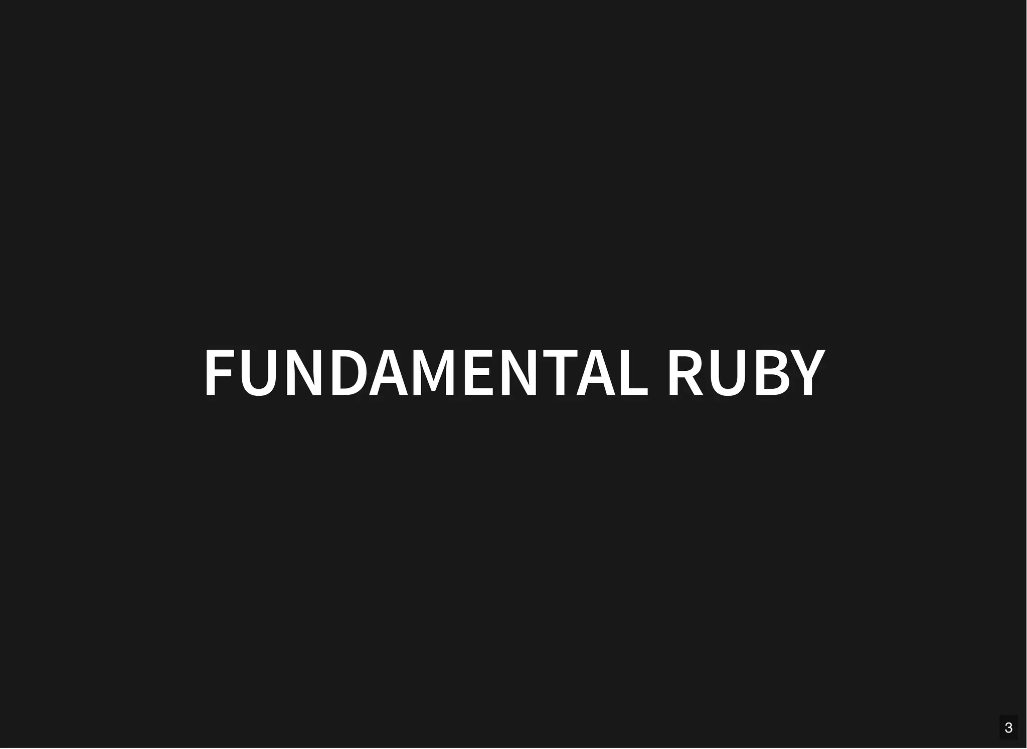 ruby fundamental and object oriented programming | PPT